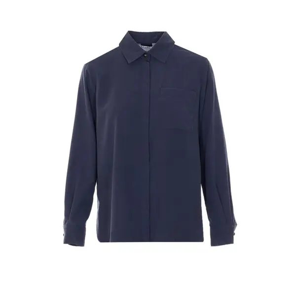 Max Mara Siamese Silk Shirt - Blue