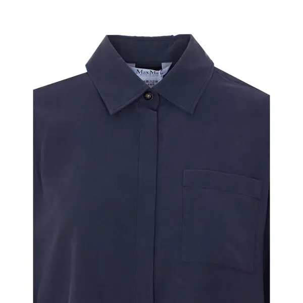 Max Mara Siamese Silk Shirt - Blue