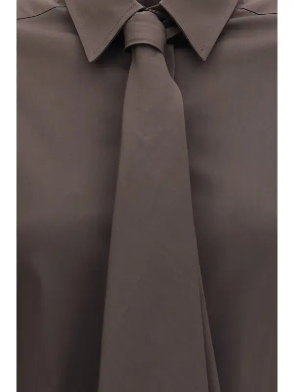 Brunello Cucinelli Stretch Cotton Shirt - Brown