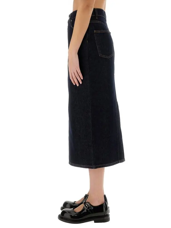 Moschino Long Denim Skirt