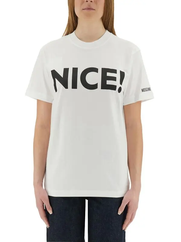Moschino Nice Logo T-shirt - White