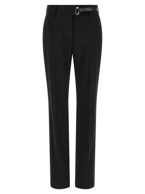 Sportmax Tailored Straight Leg Trousers - Black