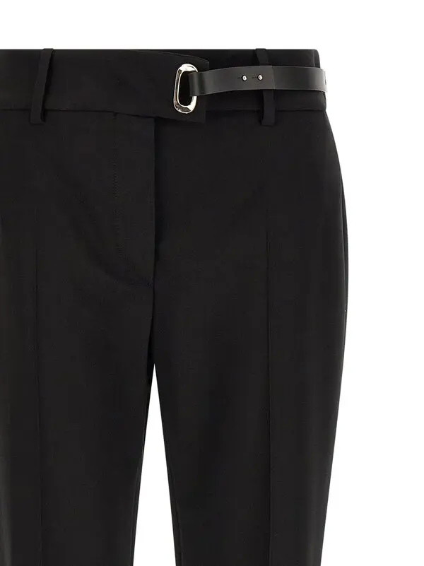 Sportmax Tailored Straight Leg Trousers - Black