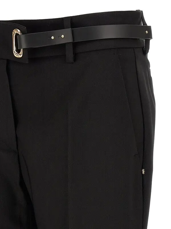 Sportmax Tailored Straight Leg Trousers - Black