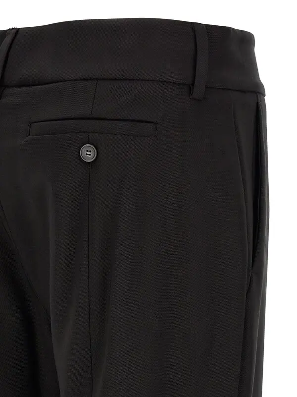 Sportmax Tailored Straight Leg Trousers - Black