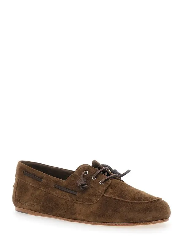 Dsquared2 Suede Almond Toe Loafers - Multicolor