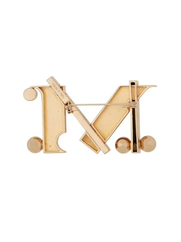 Max Mara Monogram Brooch