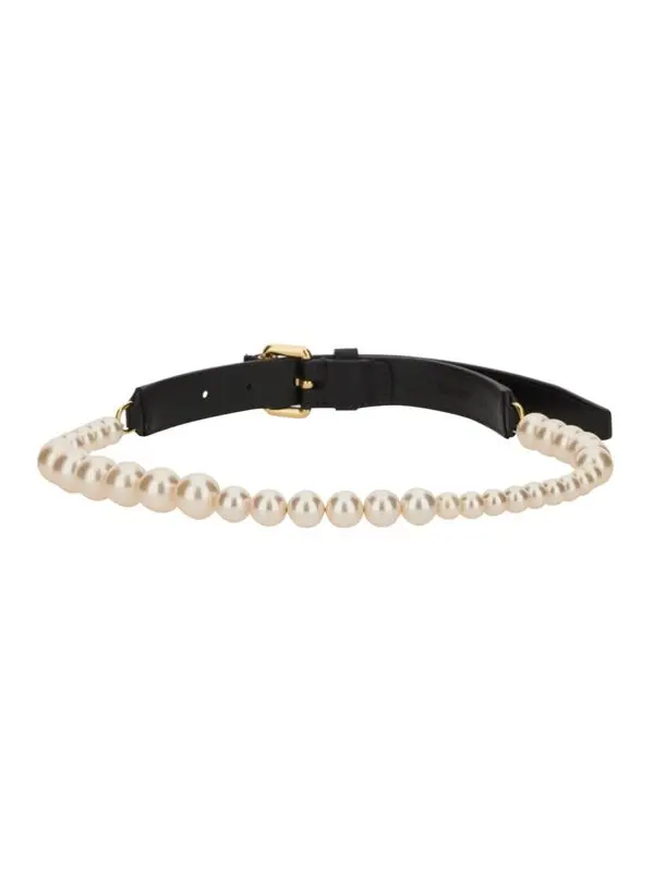 Moschino Belt With Pearls