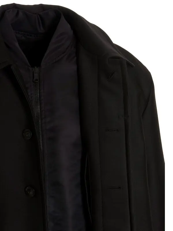 Valentino Garavani Pink Pp Collection Reversible Long Coat