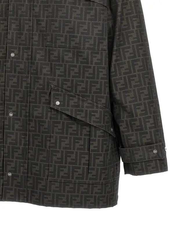 Fendi Ff' Jacket - Brown
