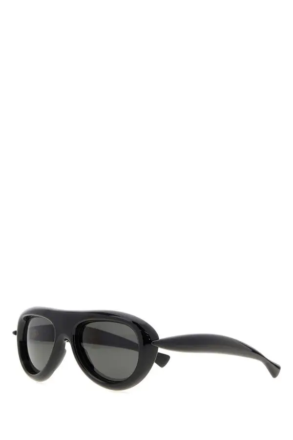 Bottega Veneta Acetate Sardine Sunglasses - Black
