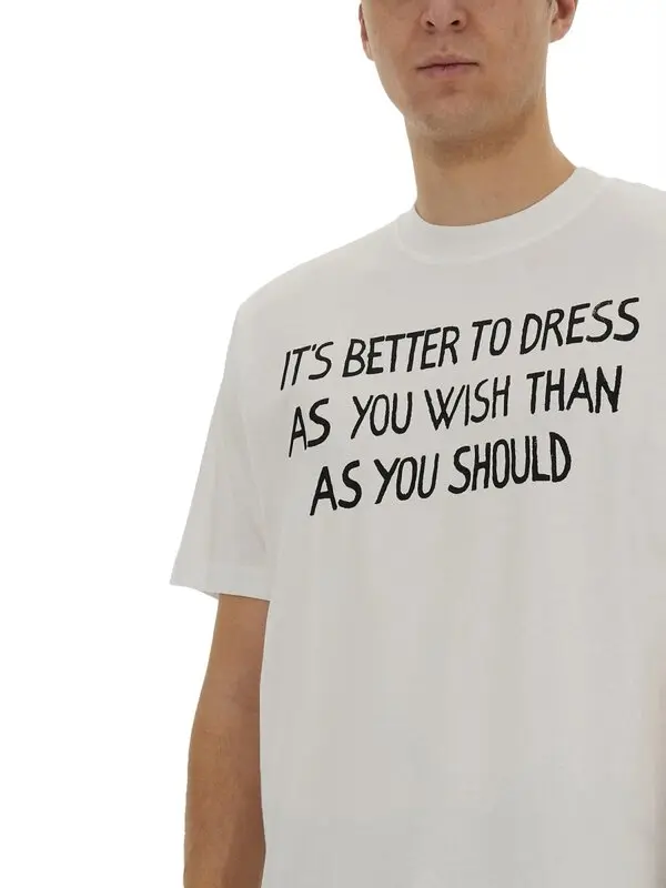 Moschino Message Print T-shirt