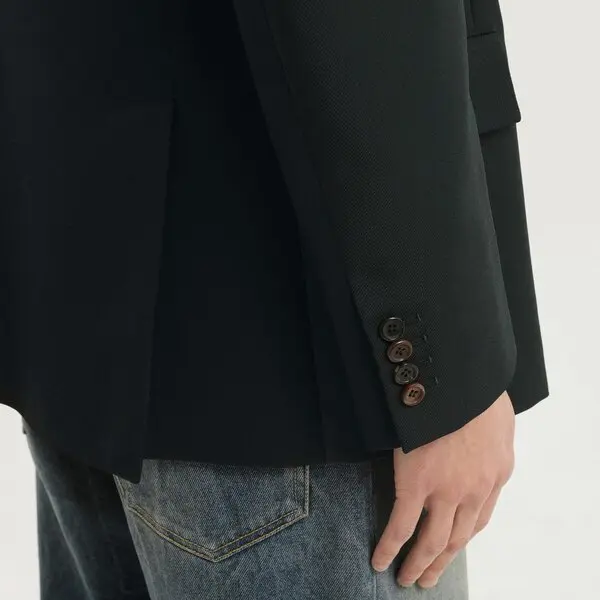 1989 STUDIO Dark Double-breasted Blazer