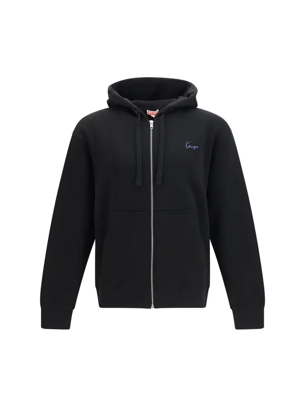 Kenzo Zip-up Hoodie - Black