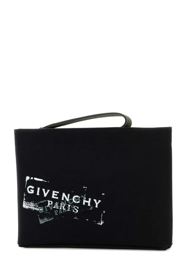 Givenchy Canvas Clutch - Black