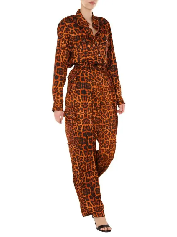Dries Van Noten Caffy Animal Print Shirt