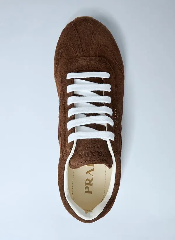 Prada Suede Sneakers - Brown