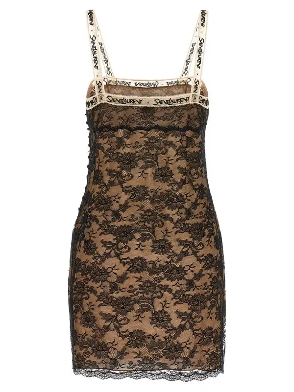 Saint Laurent Lace Slip Dress