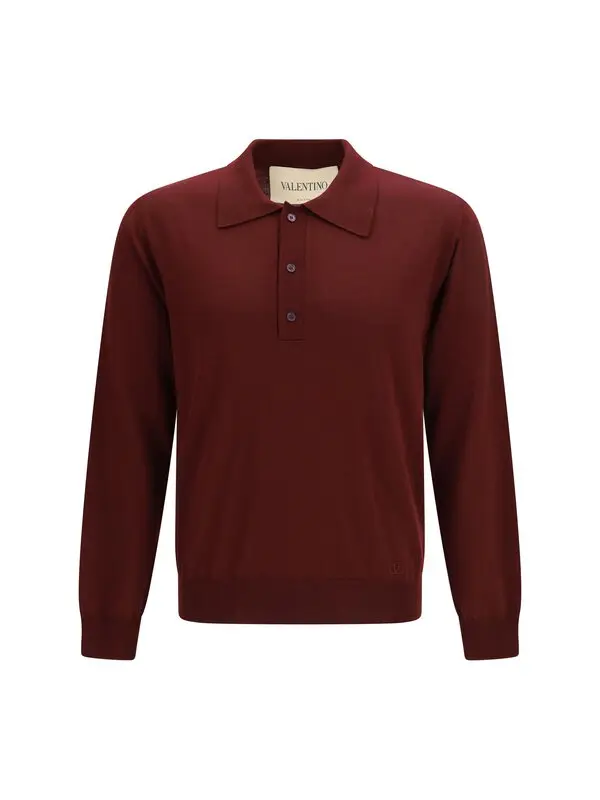 Valentino Garavani Wool Polo With Vlogo Embroidery