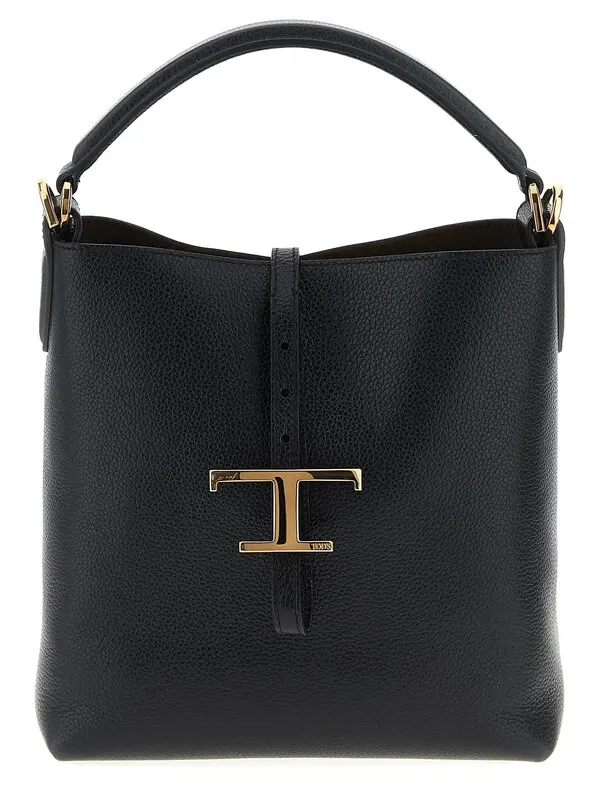 TOD'S T Timeless' Mini Bucket Bag - Black