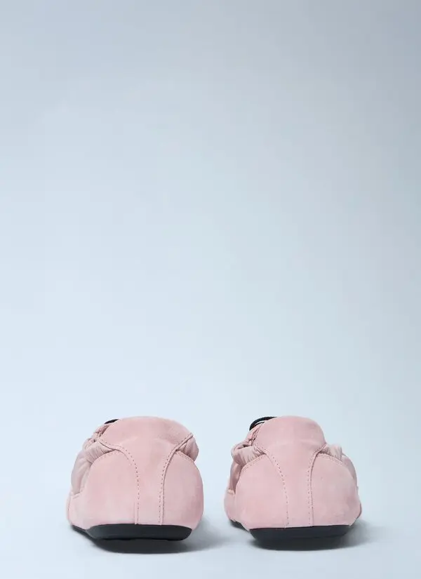 Prada Collapse Re-nylon And Suede Sneakers - Pink