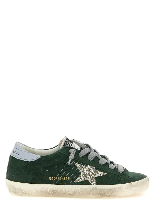GOLDEN GOOSE Vintage 'super-star' Sneakers - Green