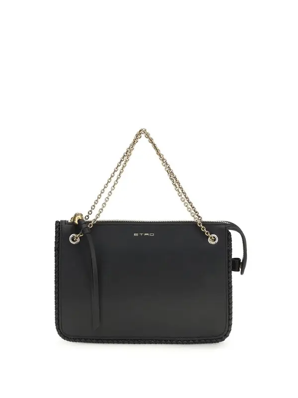 Etro Leather Crossbody Clutch