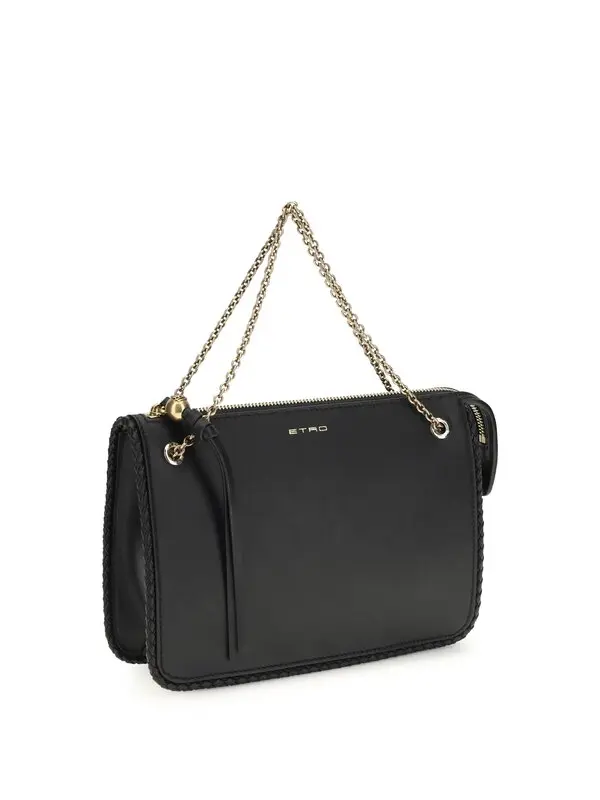 Etro Leather Crossbody Clutch