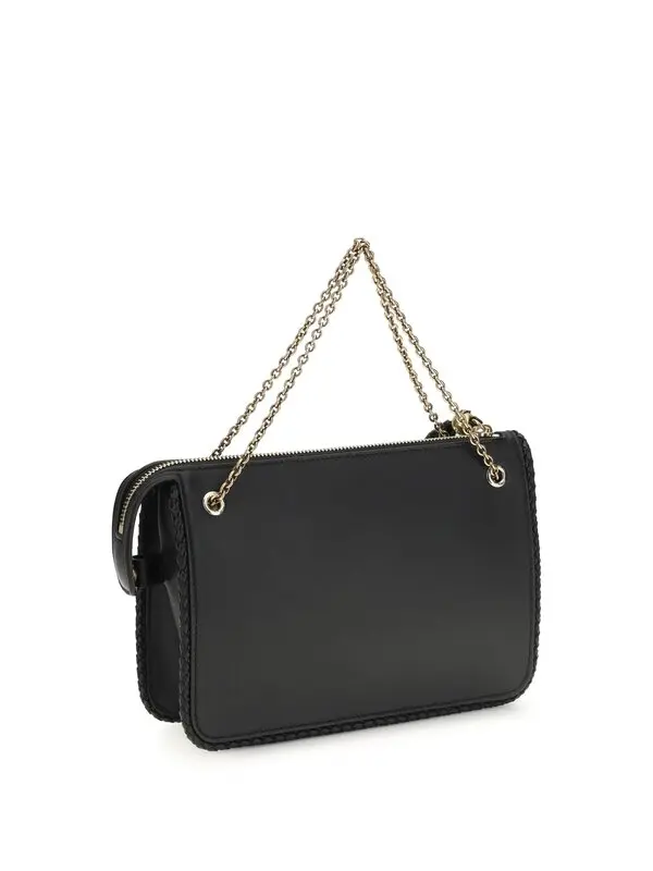 Etro Leather Crossbody Clutch