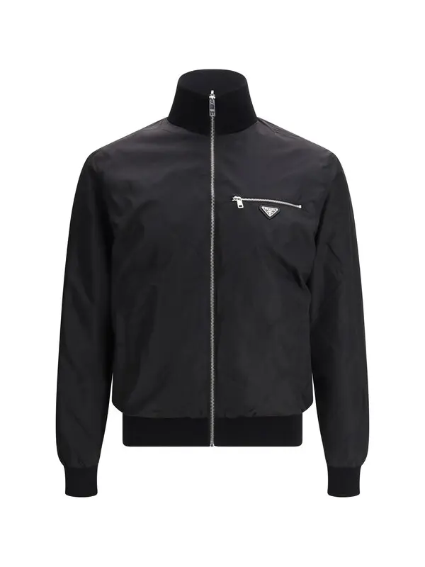 Prada Reversible Wool And Re-nylon Jacket