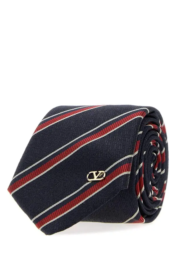 Valentino Garavani Embroidered Jacquard Tie - Multicolor