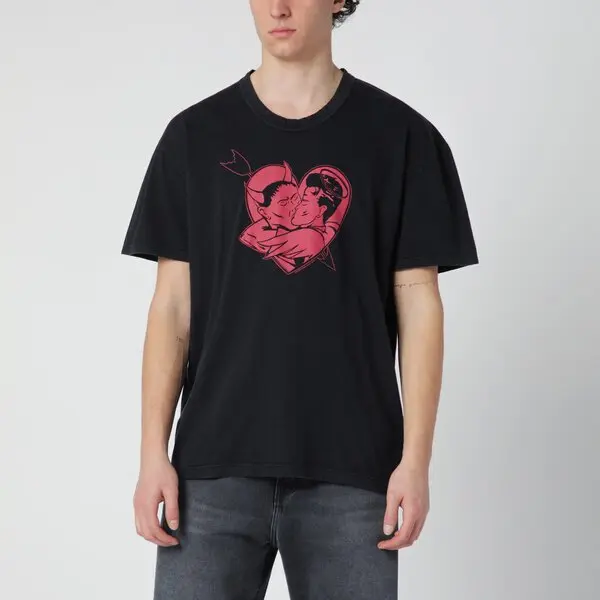 Our Legacy T-shirt With Love Story Print - Black