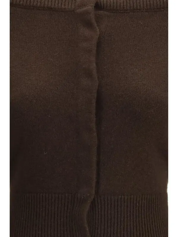 TOM FORD Cashmere Open-neck Shrunken Cardigan - Brown