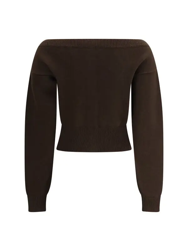 TOM FORD Cashmere Open-neck Shrunken Cardigan - Brown
