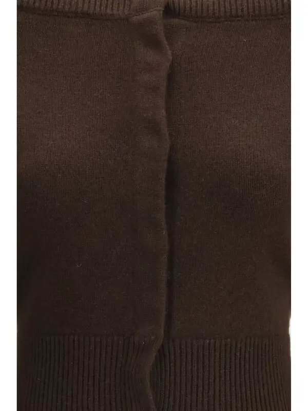 TOM FORD Cashmere Open-neck Shrunken Cardigan - Brown
