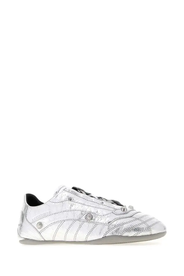 Balenciaga Leather City Sneakers - Orange