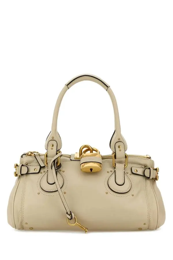 Chloé Sand Leather Paddington Shoulder Bag - Brown