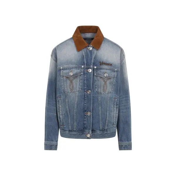 Versace Denim Stone Wash Blouson