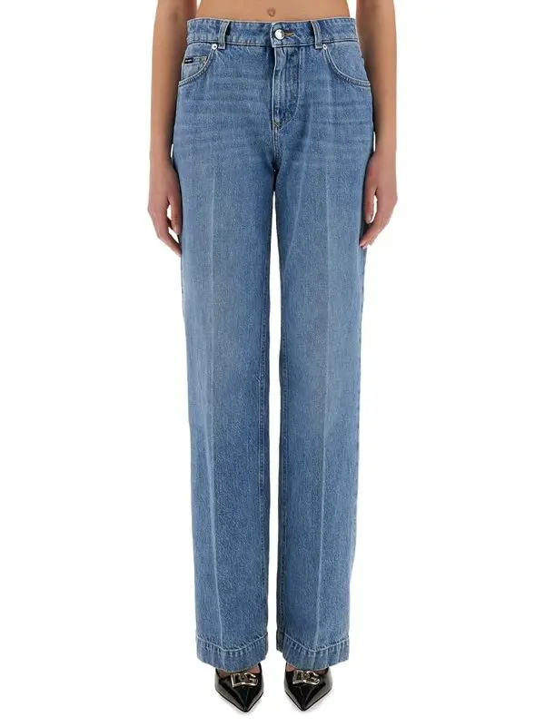 Dolce & Gabbana Loose Denim Jeans - Blue