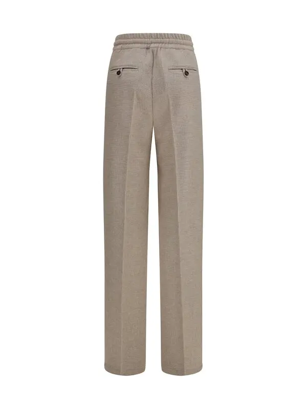 Kiton Cashmere Drawstring Pants - Cream