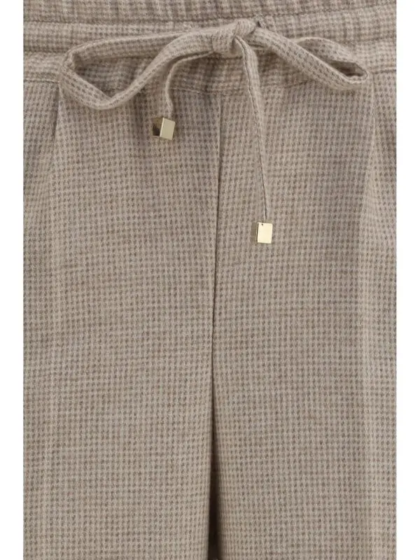 Kiton Cashmere Drawstring Pants - Cream