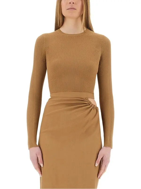 Max Mara Viscose Crepe Crop Top