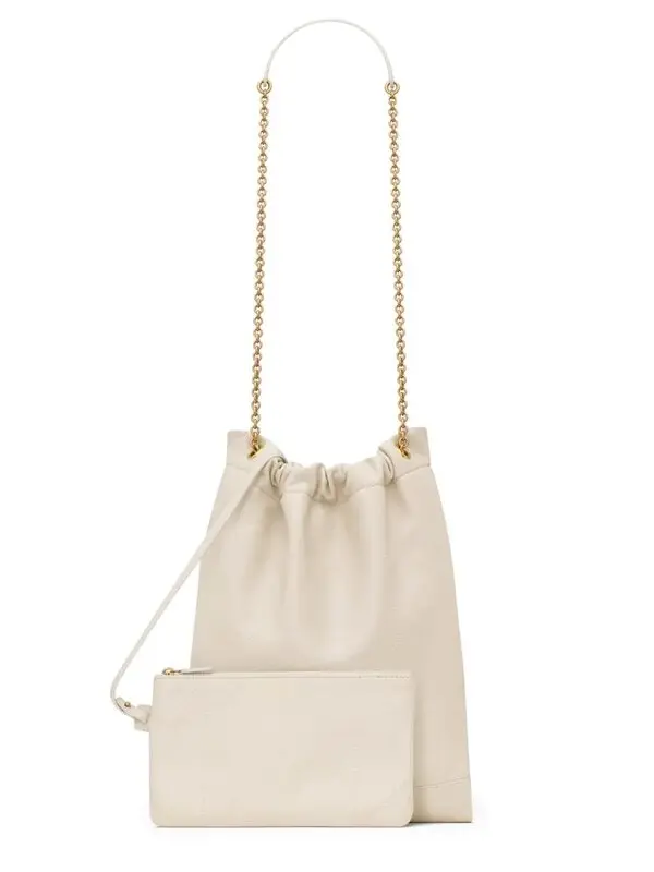 Saint Laurent Jamie Ponchon Bag - Cream