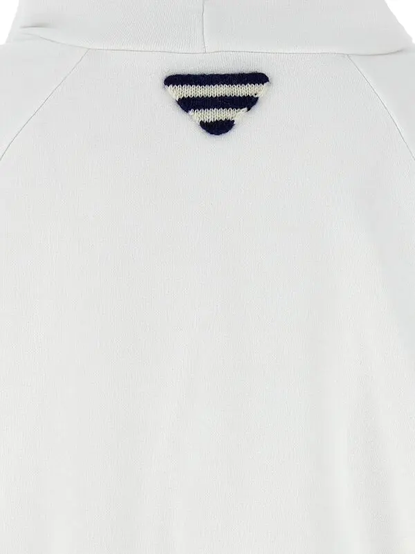 Prada Cotton Hoodie With Logo
