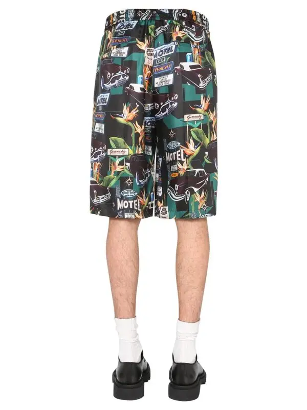 Givenchy Silk Bermuda - Black