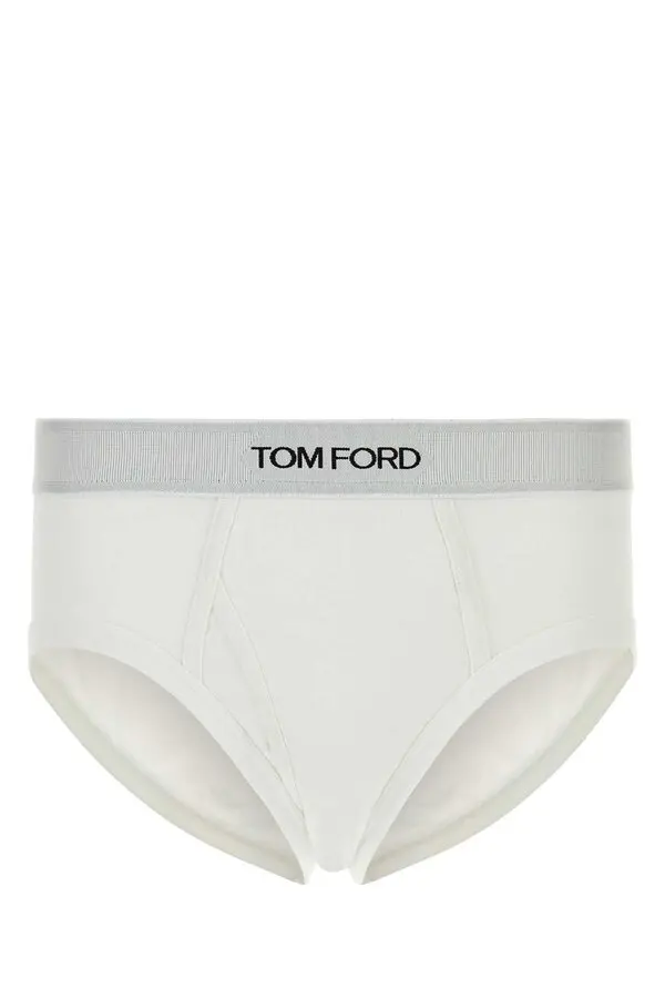 TOM FORD Stretch Cotton Brief - White