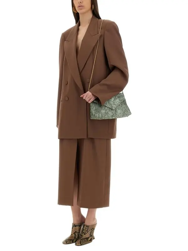 Dries Van Noten Wool Belted Skirt