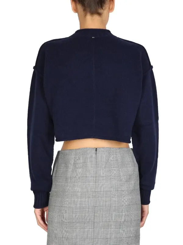Max Mara Wool And Cashmere Crew Neck Sweater - Blue