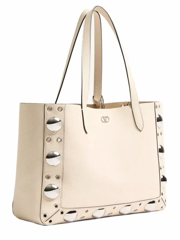 Valentino Garavani Nellcôte Shopping Bag - Cream