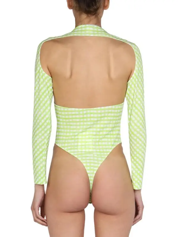 Jacquemus Gingham Cut Out Bodysuit